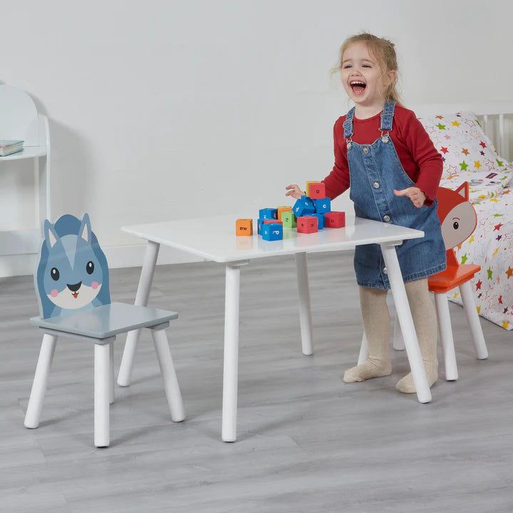 Fox & Squirrel Table & Chairs | Liberty House Toys – Junior Bambinos