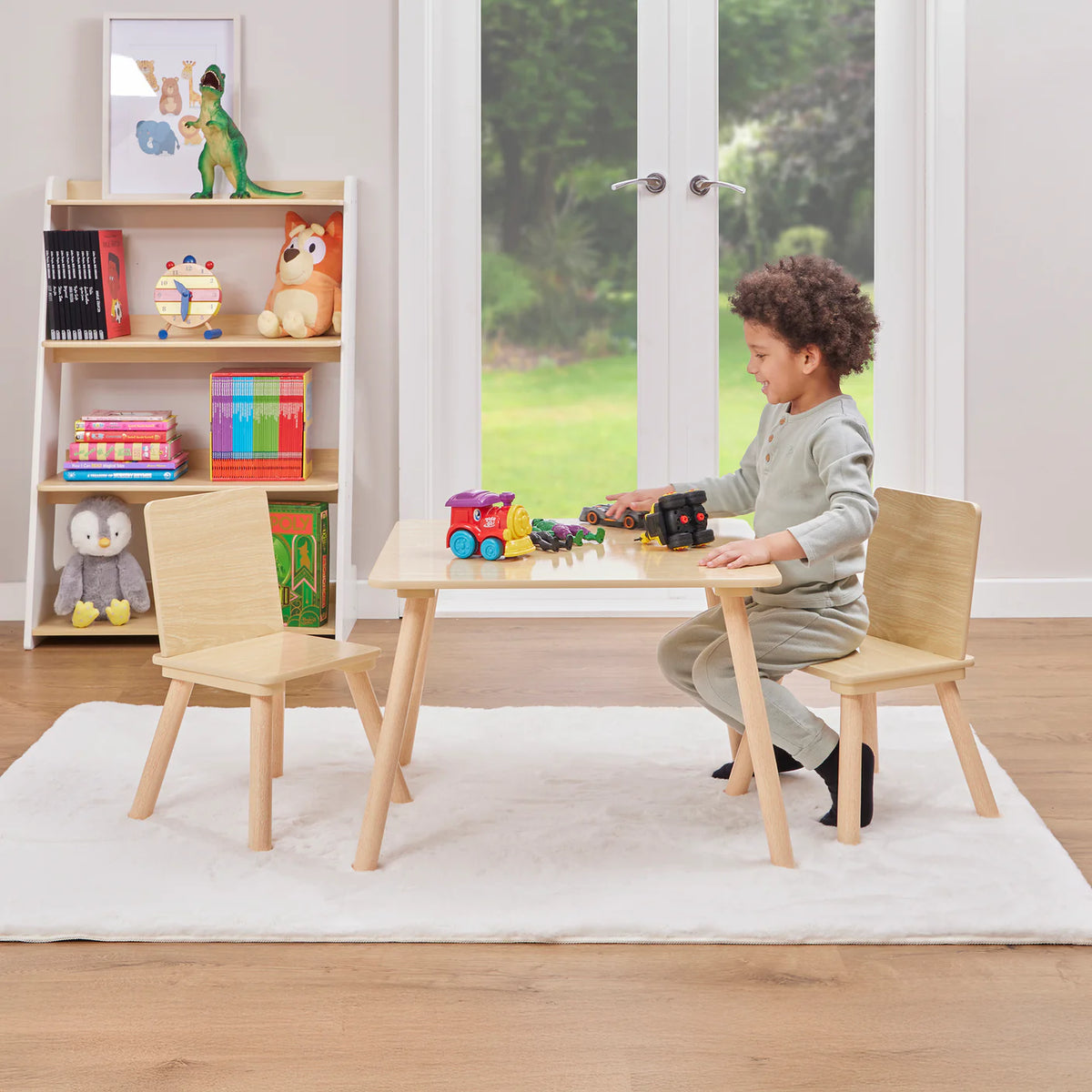 Kids Wooden Toddler Table & 2 Chairs | Liberty House Toys – Junior Bambinos
