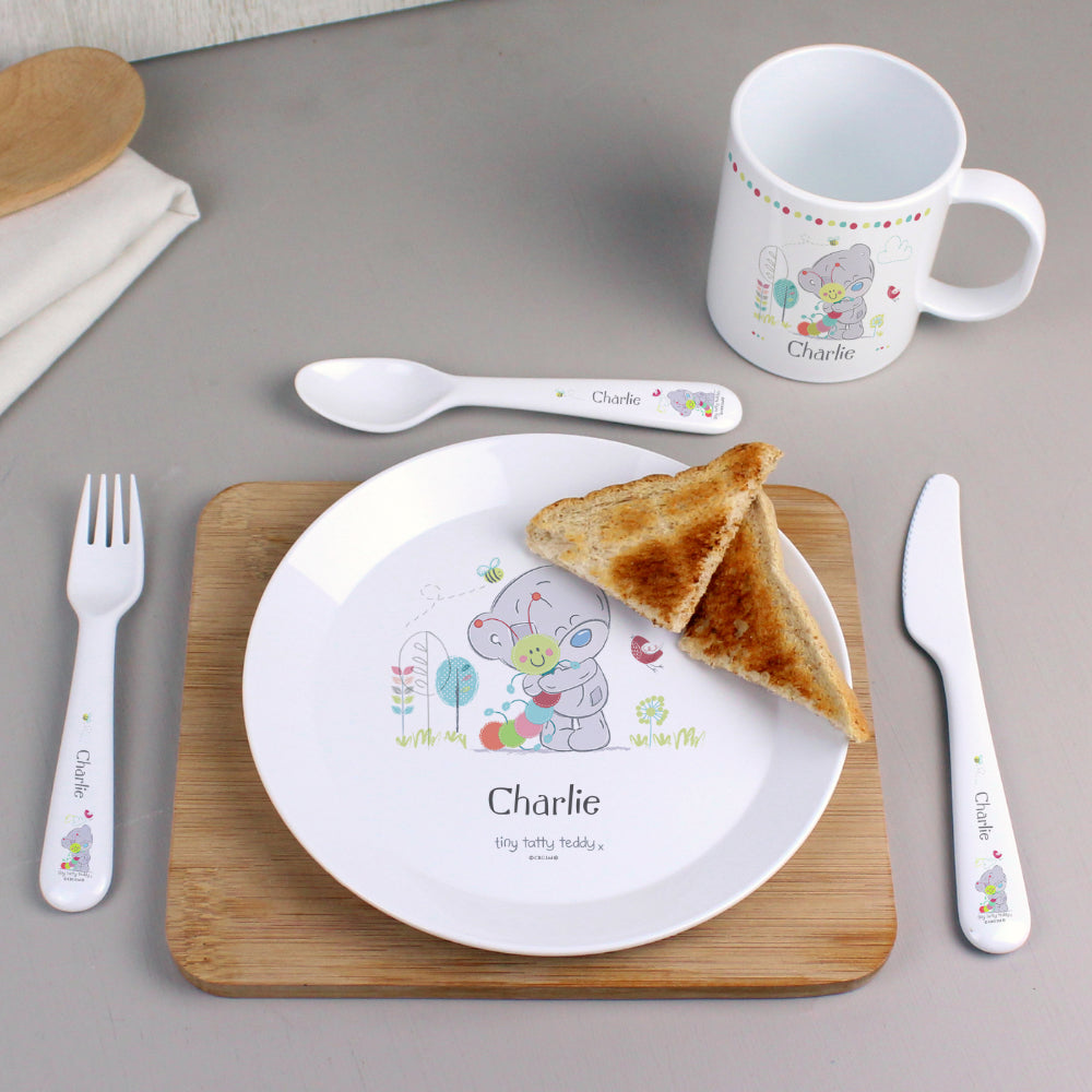 Tiny Tatty Cuddle Bug - Personalised Children's Cutlery Set