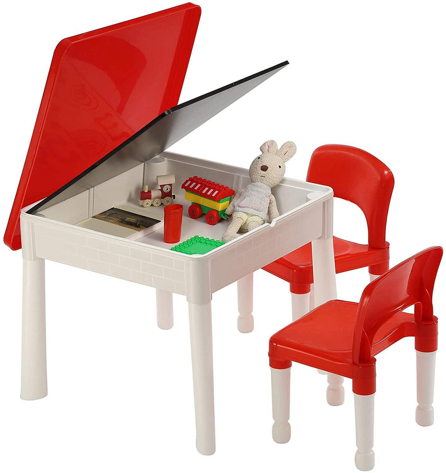 Kid's 6 in 1 Multi Activity Table - Red | Liberty House Toys – Junior ...