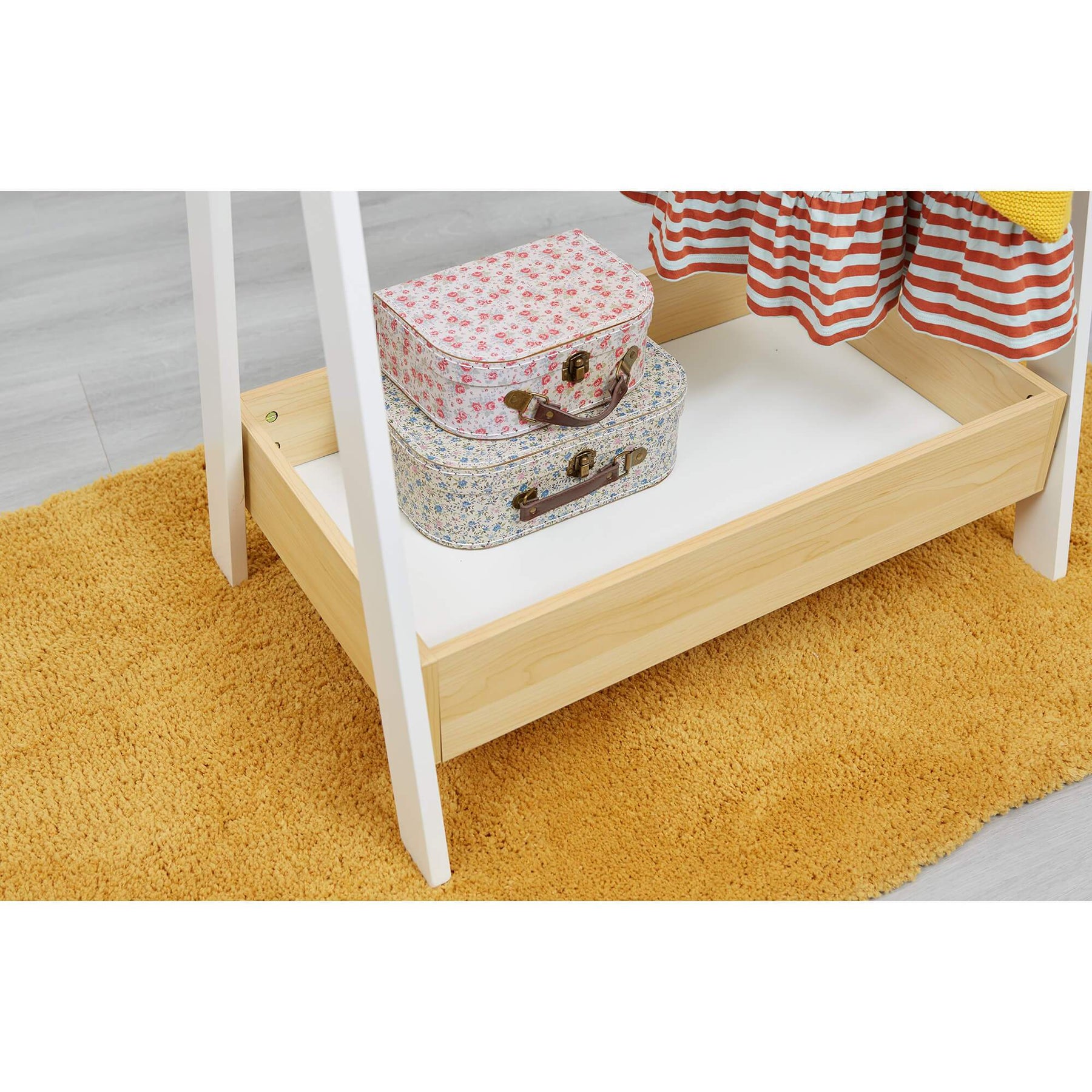 Kids Dressing Rail | White and Pine | Hanging Rails | Liberty House ...